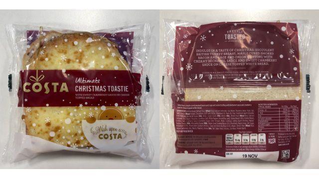 Costa under fire over Christmas Toastie labelling | Product News ...